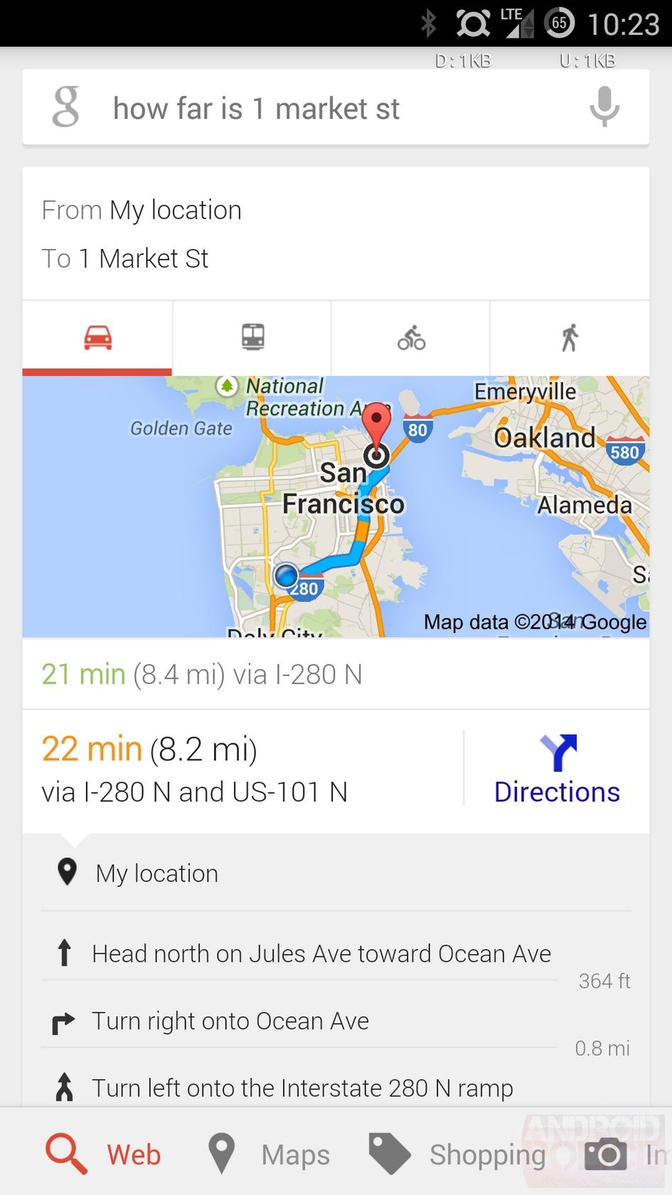 Updated Google Maps-Style Navigation Card Now Rolling Out In Google Search