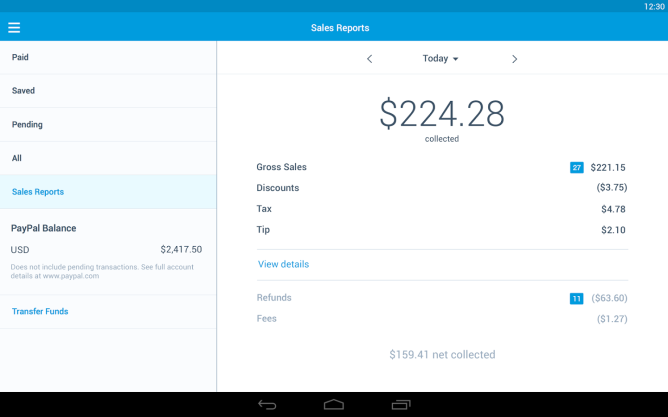 PayPal Here Expands To Fit The Larger Screens Of Android Tablets