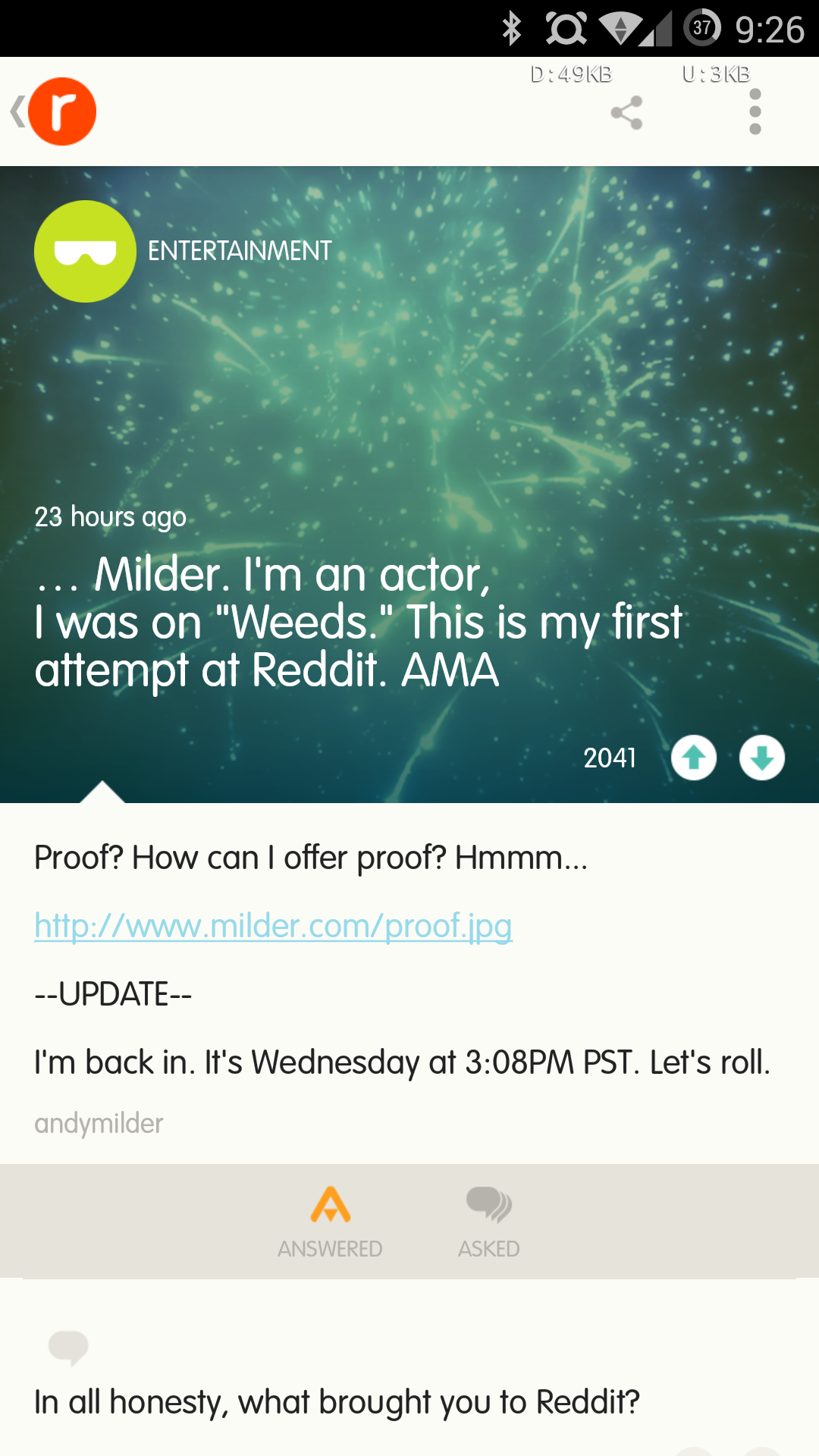 Reddit's Official Ask Me Anything App Hits The Play Store As Promised