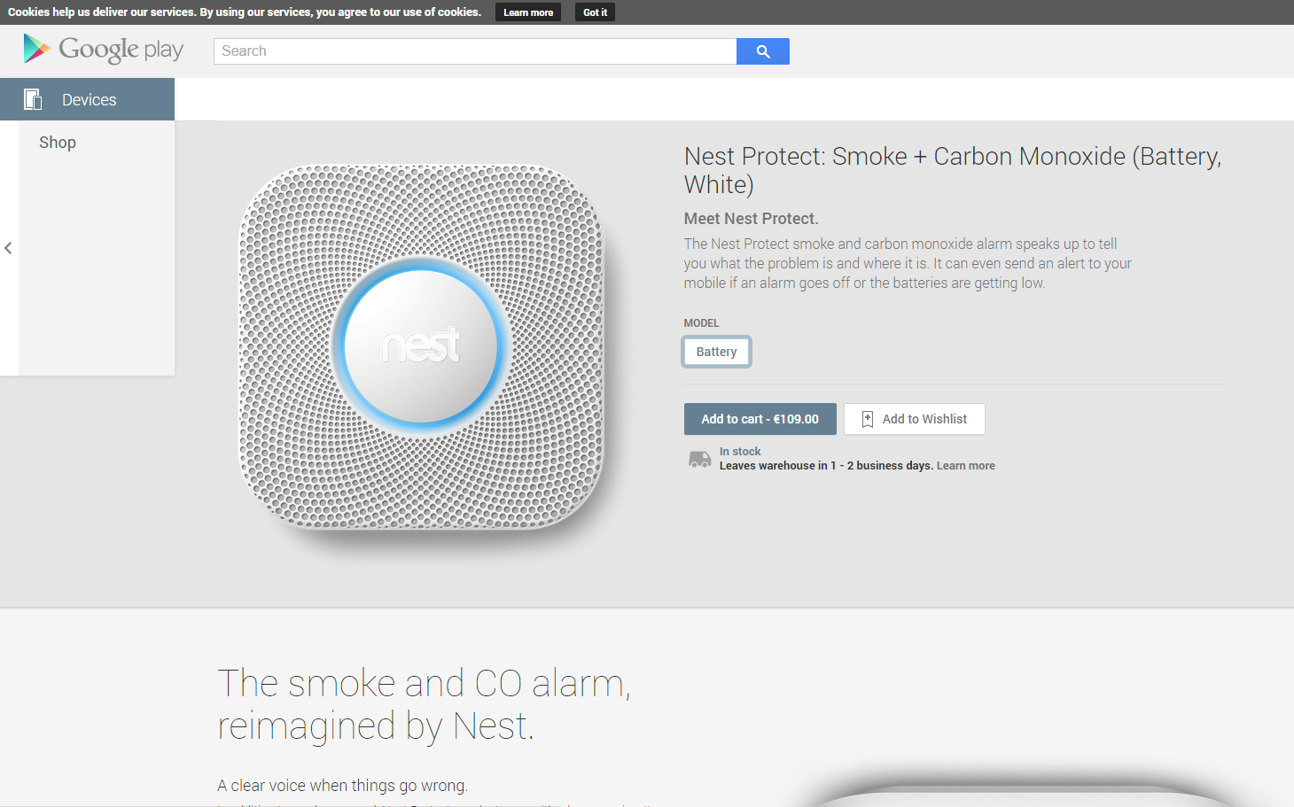 Nest And Nest Protect Are Now Available Through Google Play In France ...