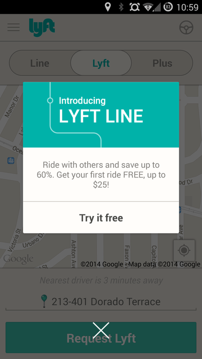 Lyft Updates Its Android App With Lyft Line Support
