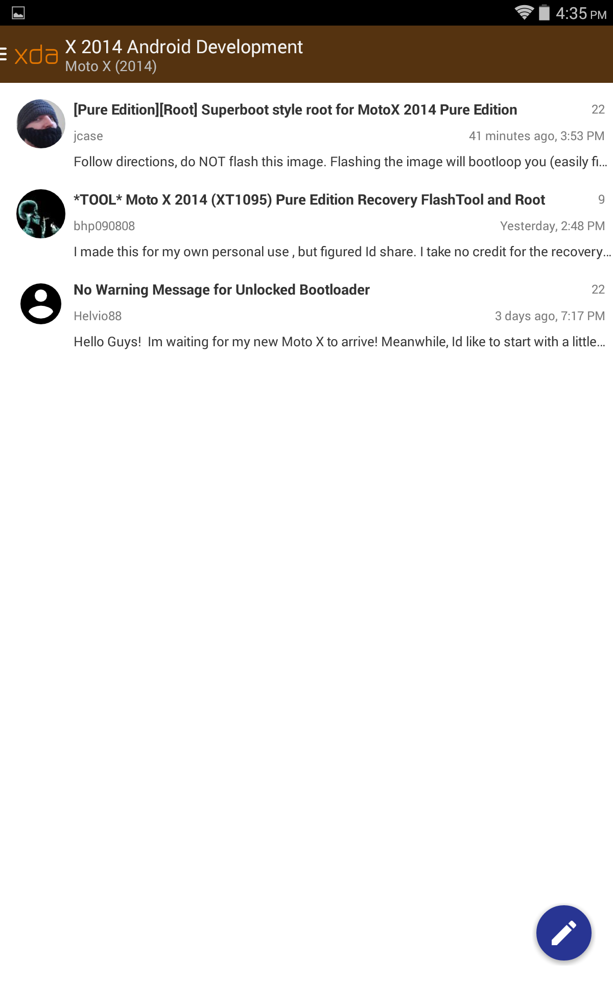 XDA-Developers Releases Its Own Forum App In Alpha, Can't Resist ...