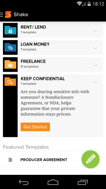 Shake Is A Mobile App That Handles Legal Mumbo Jumbo For Freelancers ...