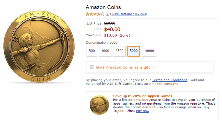 [Deal Alert] Amazon Coins For Apps And In-App Purchases Are Up To 20% ...