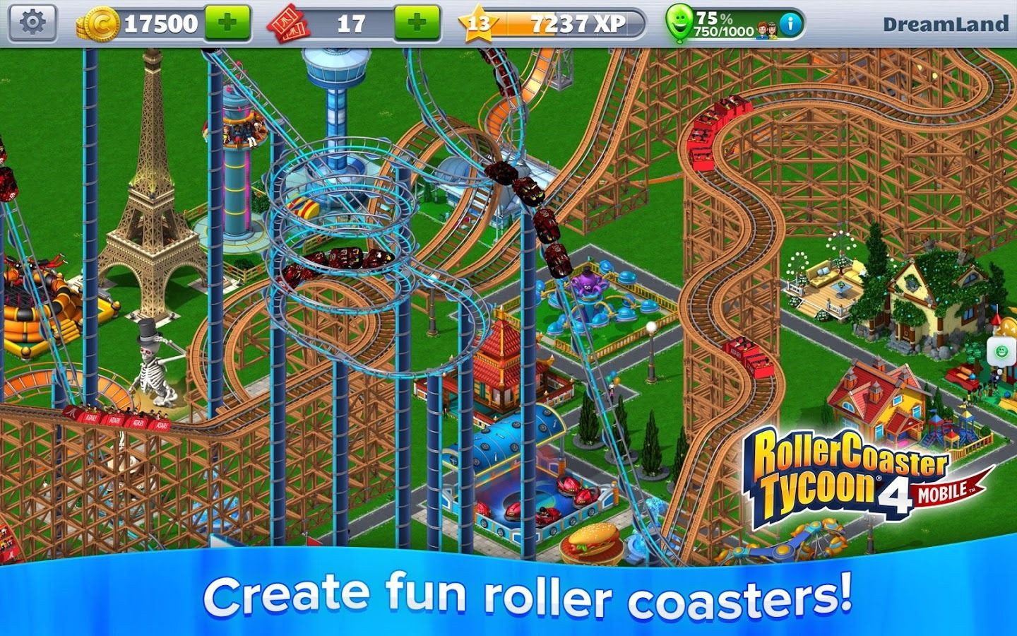 RollerCoaster Tycoon 4 Mobile Mixes Classic Game Mechanics With The ...