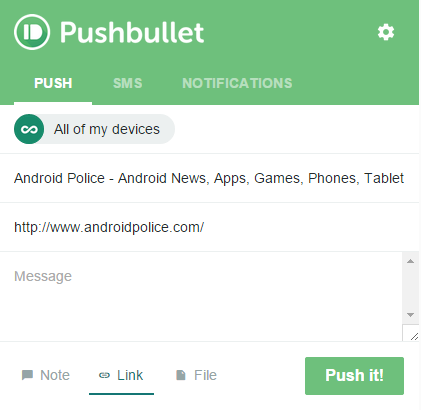 Pushbullet Browser Extensions Get Updated Look That Matches The Android App And Website