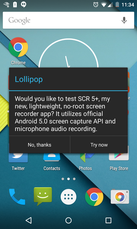 SCR Screen Recorder 5+ Free Booted Off The Play Store For Tiny Error ...
