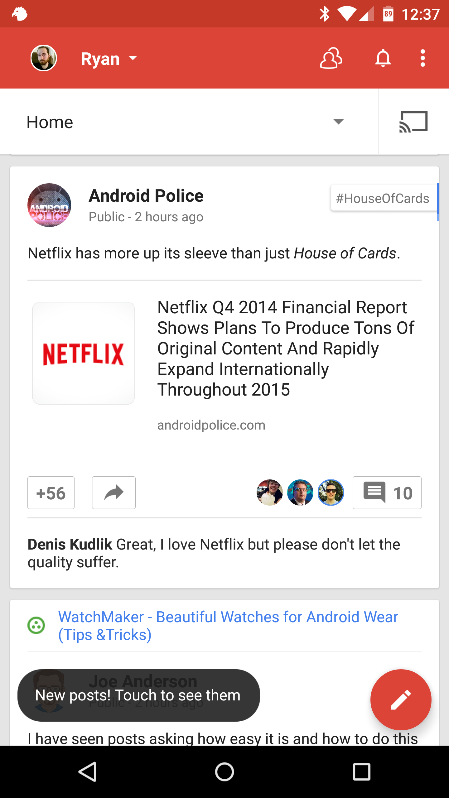 Google+ App Updated To v4.9 With Swipe To Refresh Post, Renamed ...