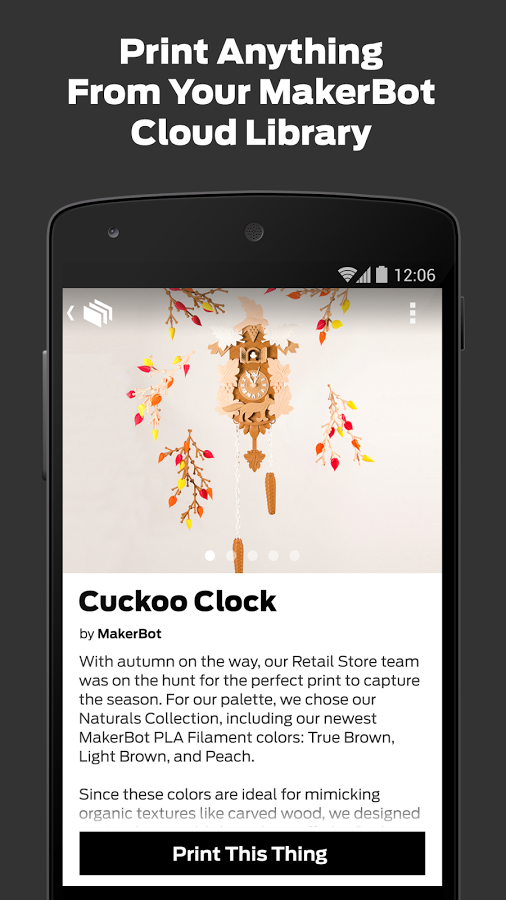 MakerBot Prints A Copy Of Its Mobile App Into The Play Store For Your Android Device