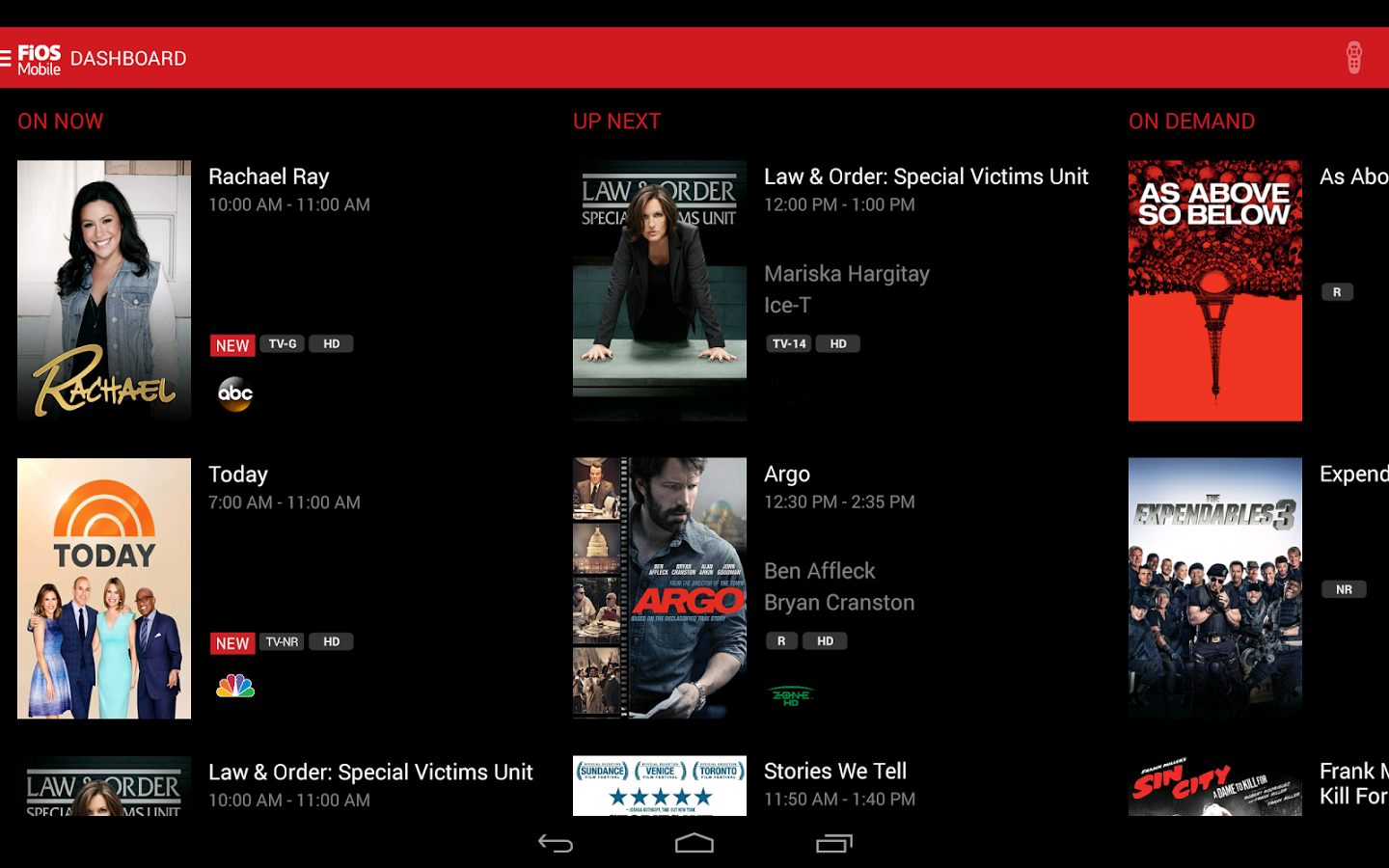 Verizon FiOS Mobile Updated To v3.5 With 20 New Channels For Mobile ...