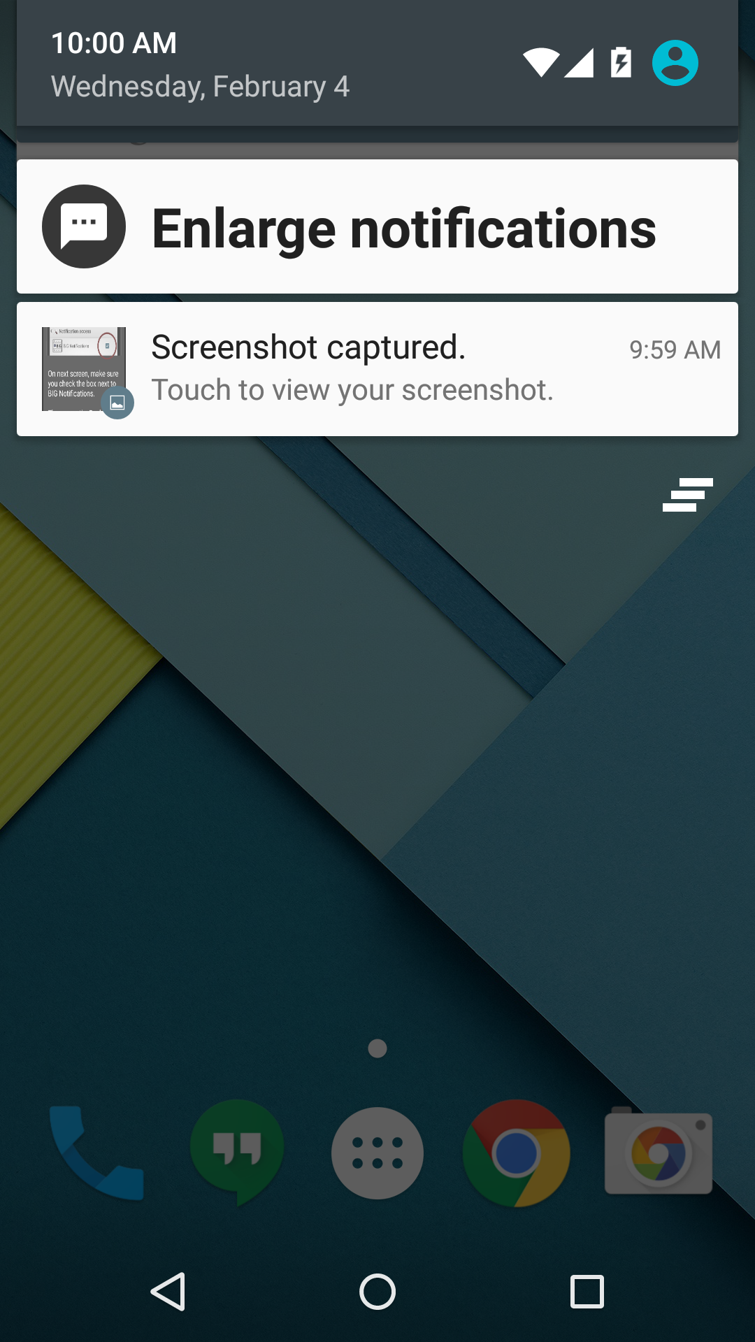 BIG Notifications, From The Developer Of BIG Launcher, Enlarges ...