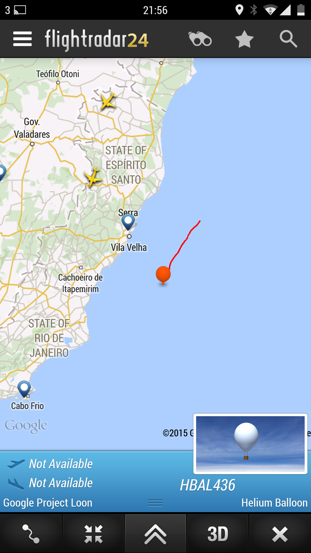 Google's Project Loon Balloons Surface In Popular Flight Tracking App ...