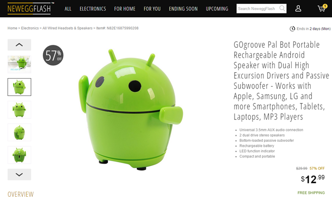 [Deal Alert] Newegg Is Selling The Adorable GOgroove Pal Bot Android ...