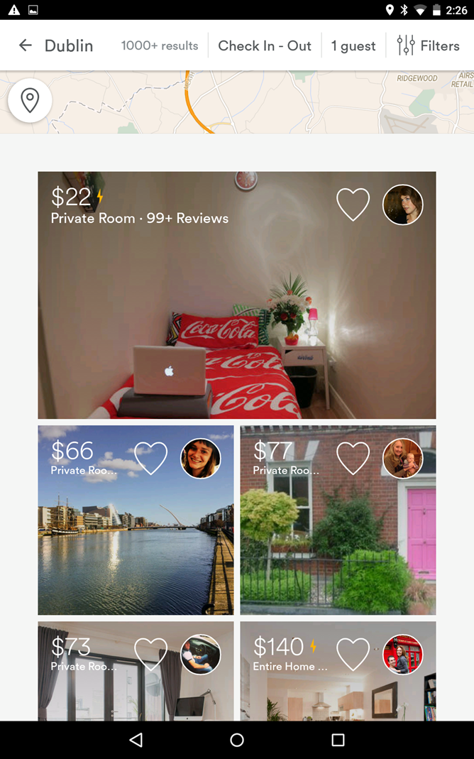 Airbnb Version 5.0 Brings A New User Interface For Android Tablets
