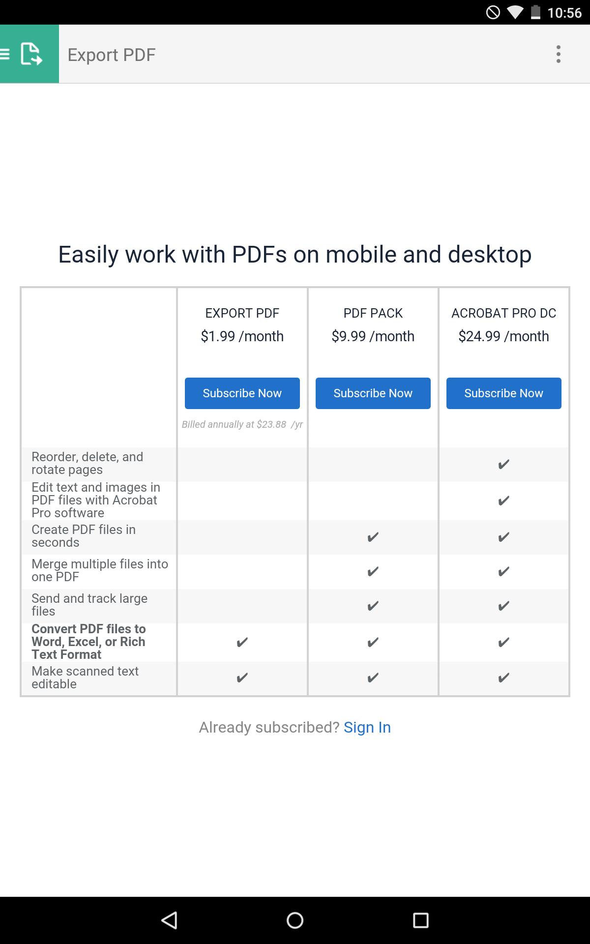 Adobe Reader Becomes Acrobat Document Cloud, Android App Gets Its First ...