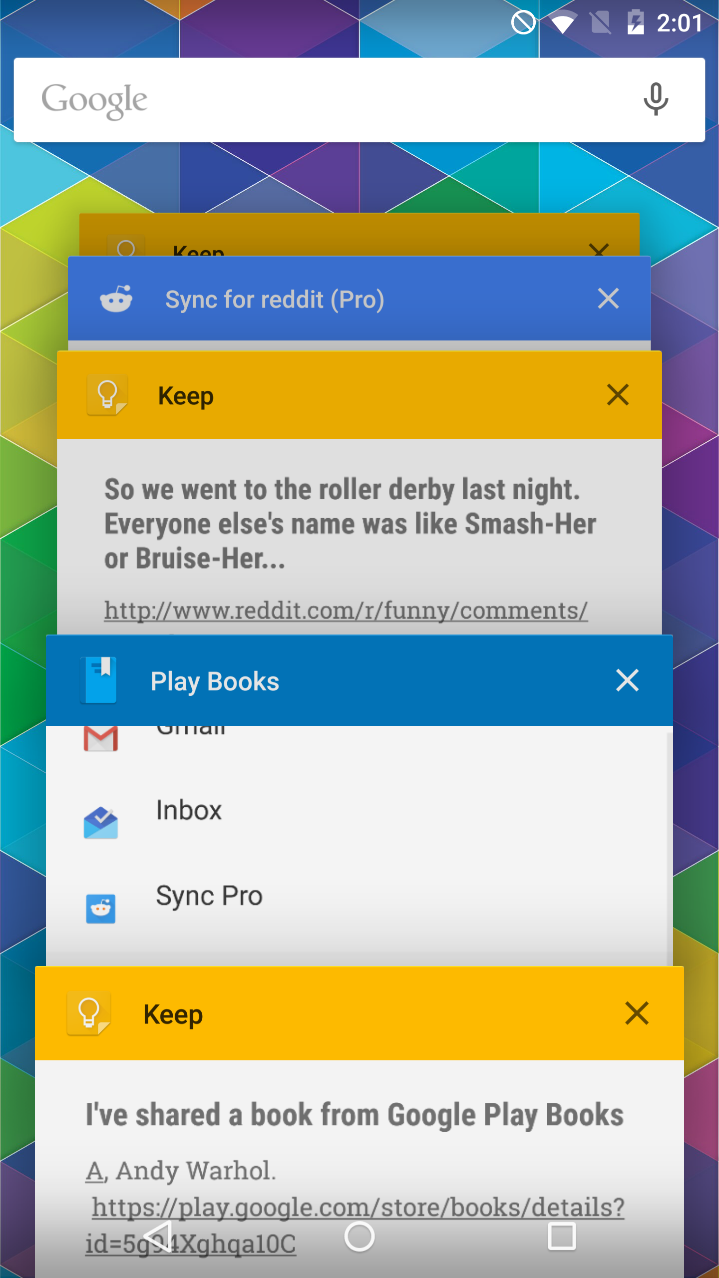 Android Lollipop Screenshots