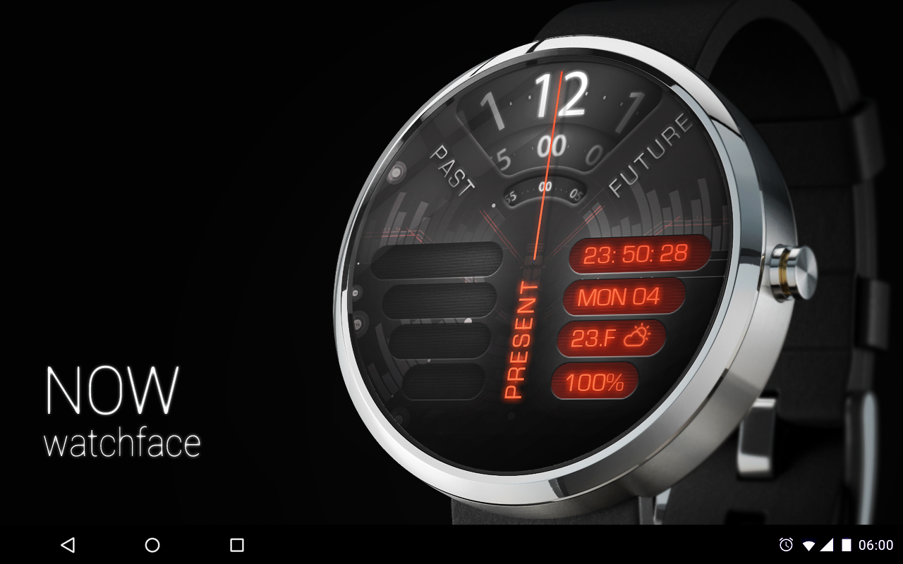 The NOW Watch Face For Android Wear Is A Modern Take On Analog Watches