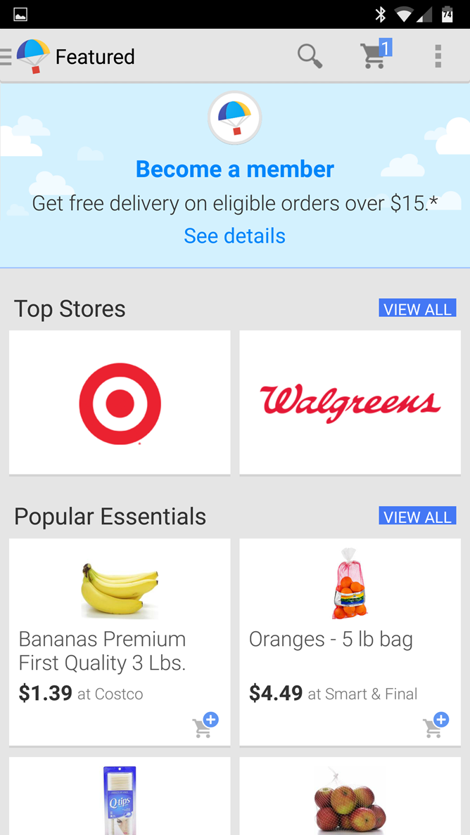 [APK Download] Google Shopping Express Goes Material For Version 3.0