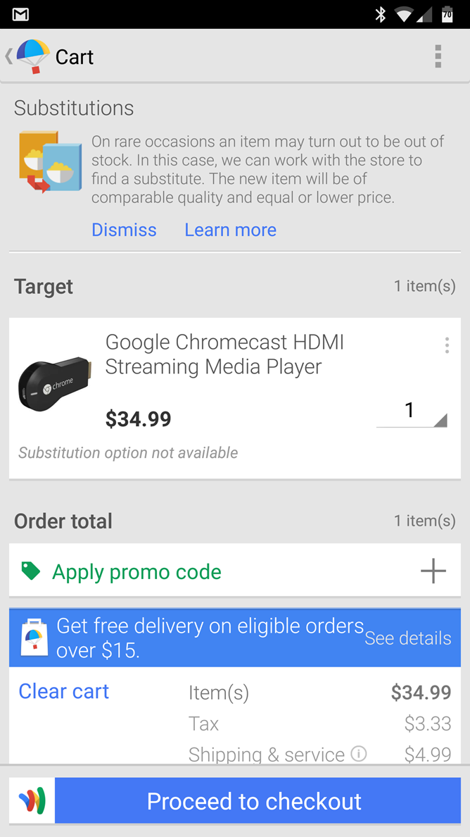 [APK Download] Google Shopping Express Goes Material For Version 3.0