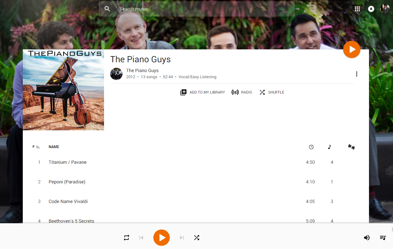 The Play Music Web Interface Just Got A Huge Material Design Update