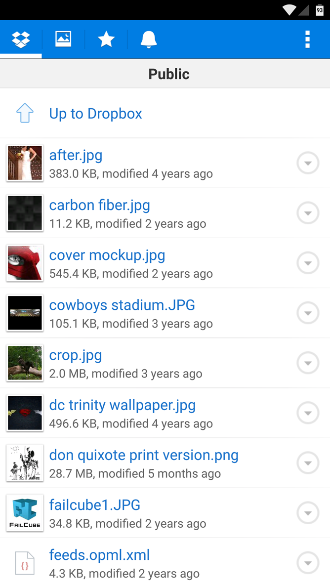 [APK Download] Dropbox Gets A Material Design Makeover And Gesture ...