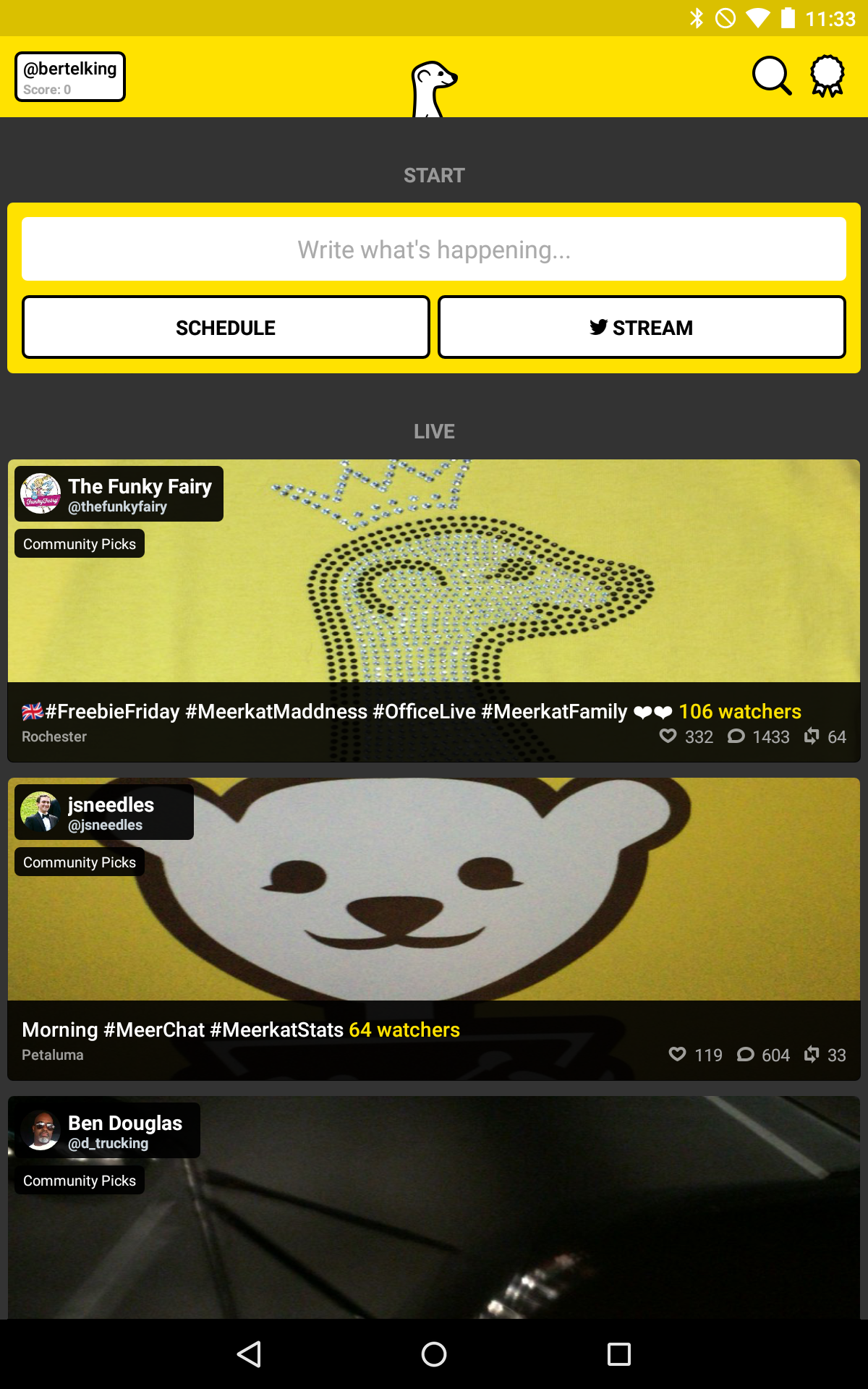Meerkat Live Video Streaming App Exits Its Invite-Only Burrow, Sticks ...