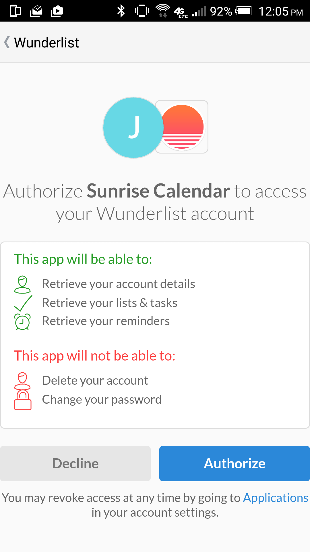 Sunrise Calendar Adds Support For Wunderlist, See Scheduled Tasks Along ...