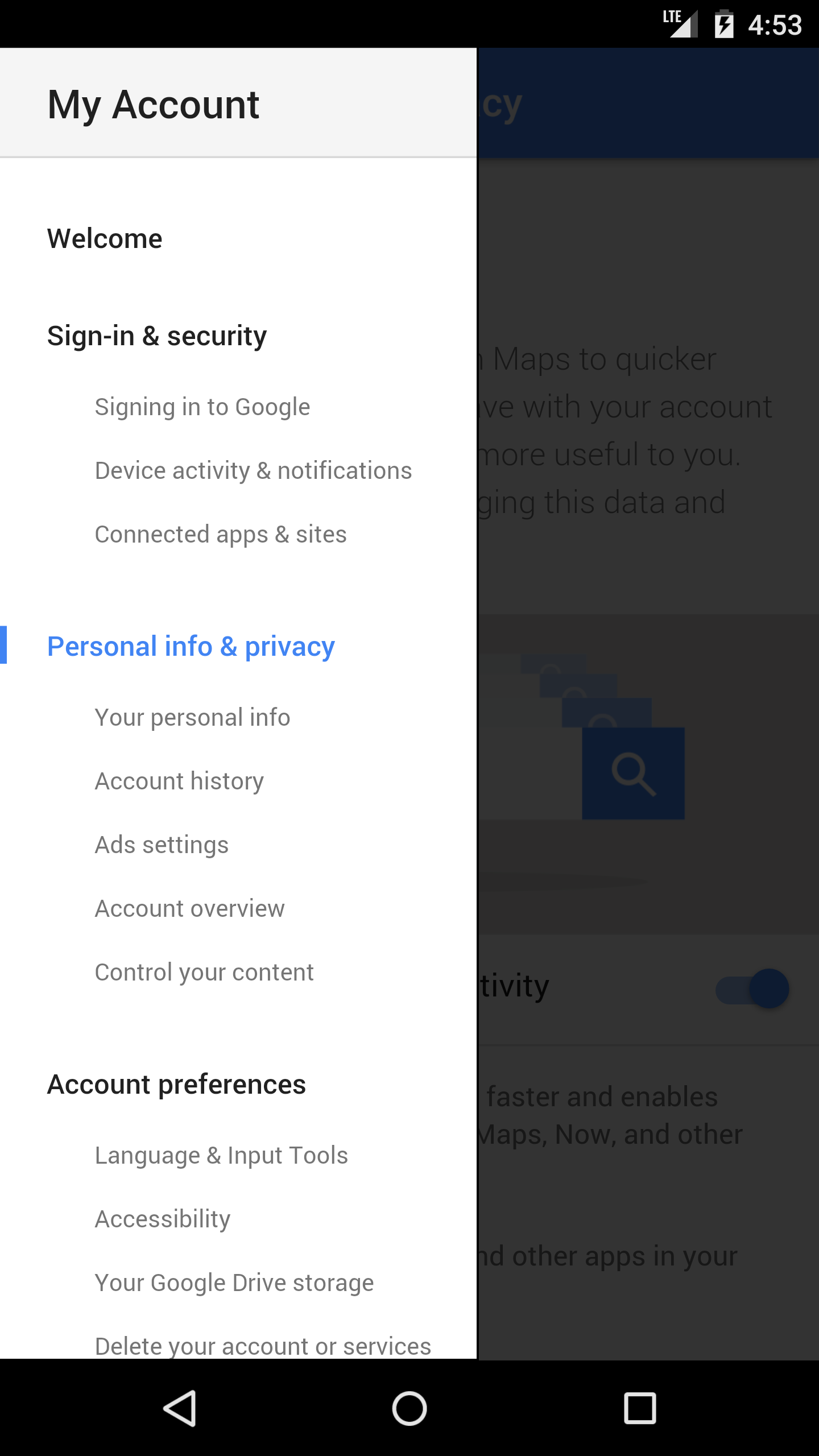 Google's New 'My Account' Interface Makes Checking And Managing Account ...