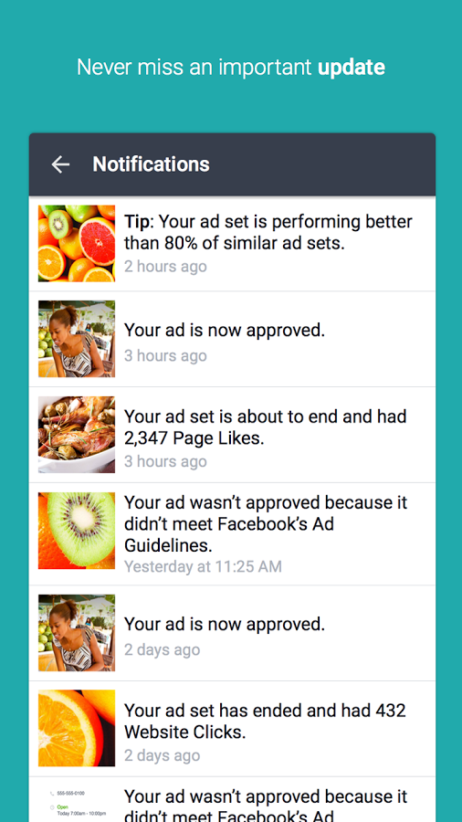 Facebook's New Ad Manager App For Android Lets You Peddle Your Wares ...