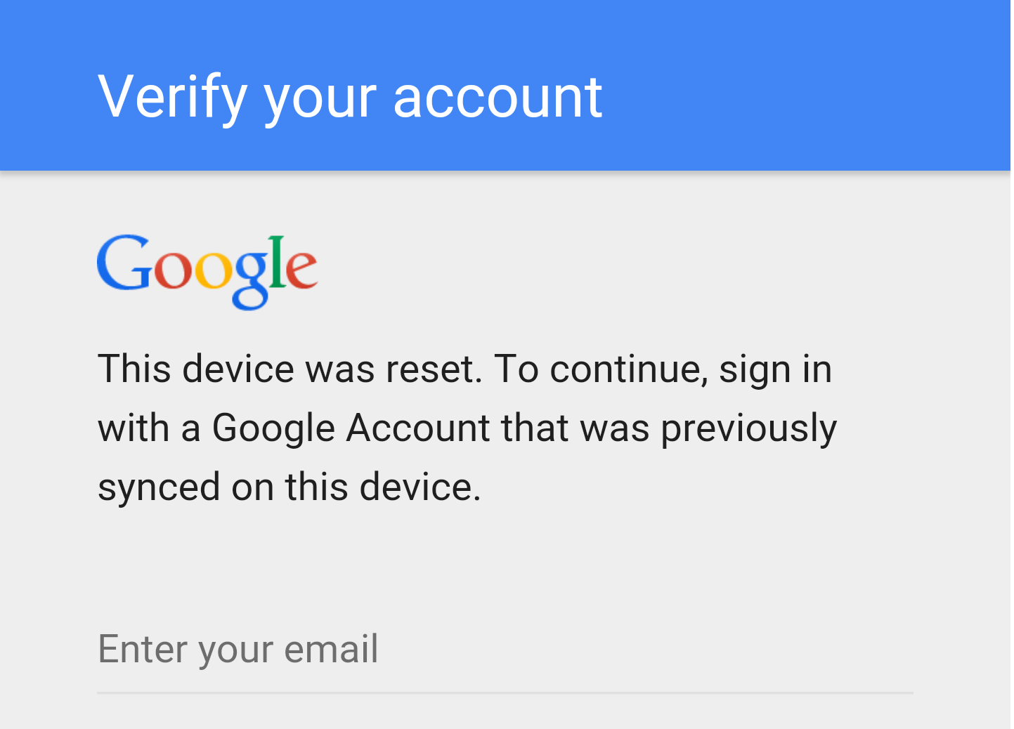 Don't Change Your Google Password Before Factory Resetting Your Android ...
