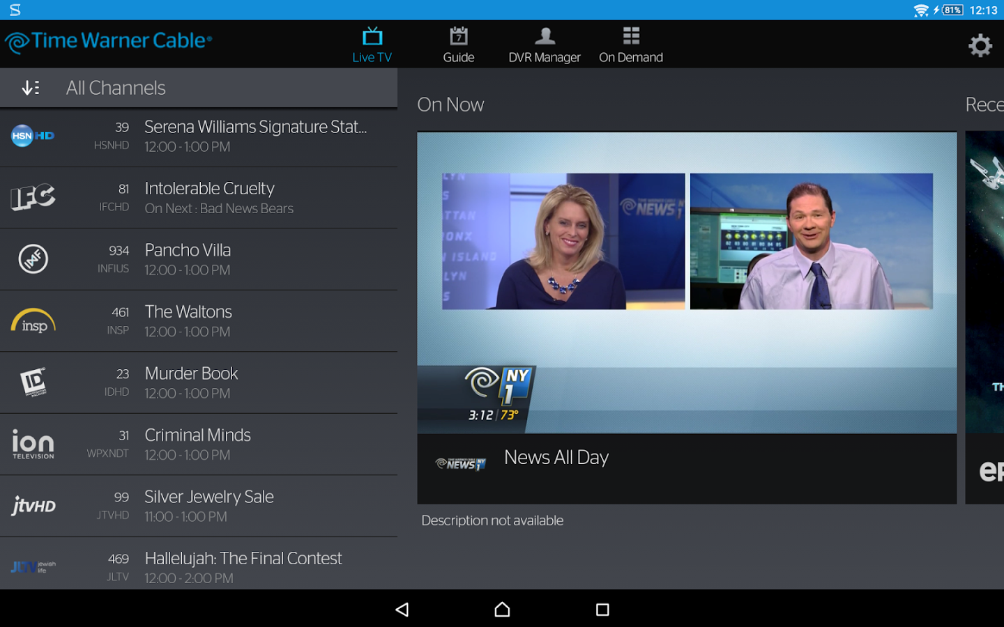 Time Warner Cable Updates Live Streaming App With A New Look And UI ...