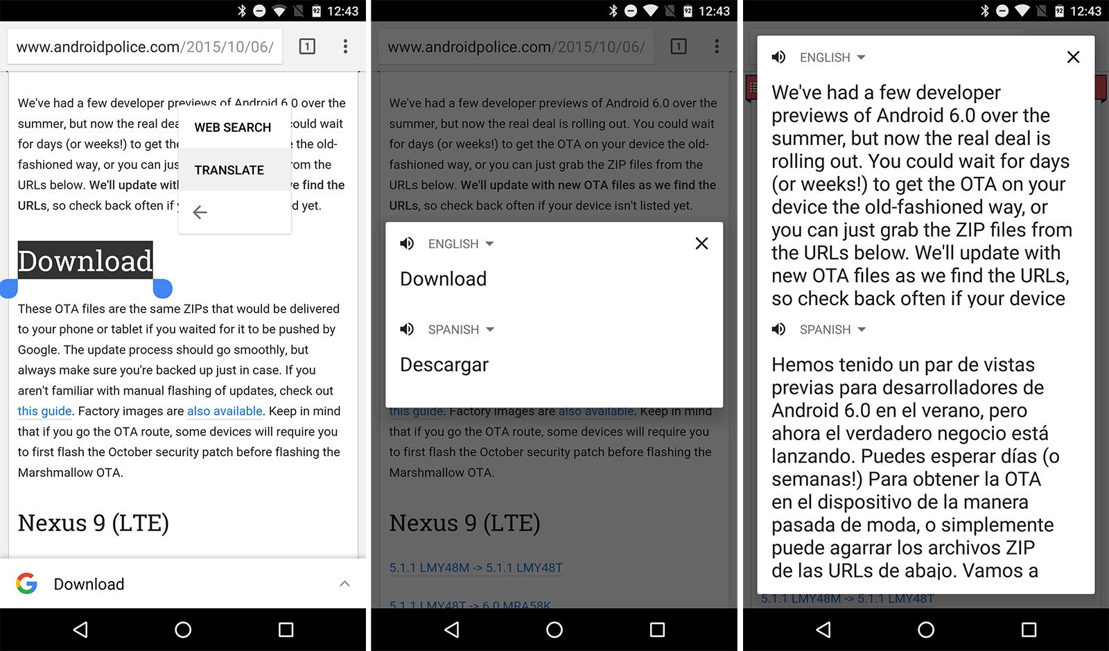 New Chrome Dev (v47) Adds Support For Translate's Instant Text ...