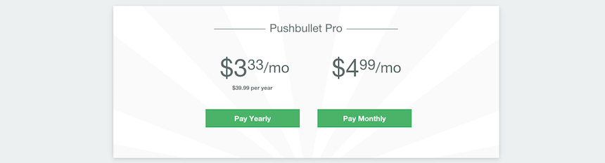 Pushbullet Introduces A Pro Plan, Will Soon Require $5 A Month Or $40 A ...