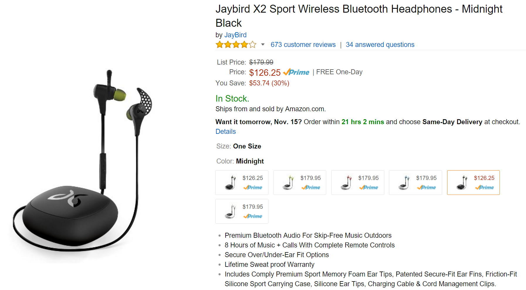 [Deal Alert] Select Colors Of The Jaybird X2 Bluetooth Headphones On ...