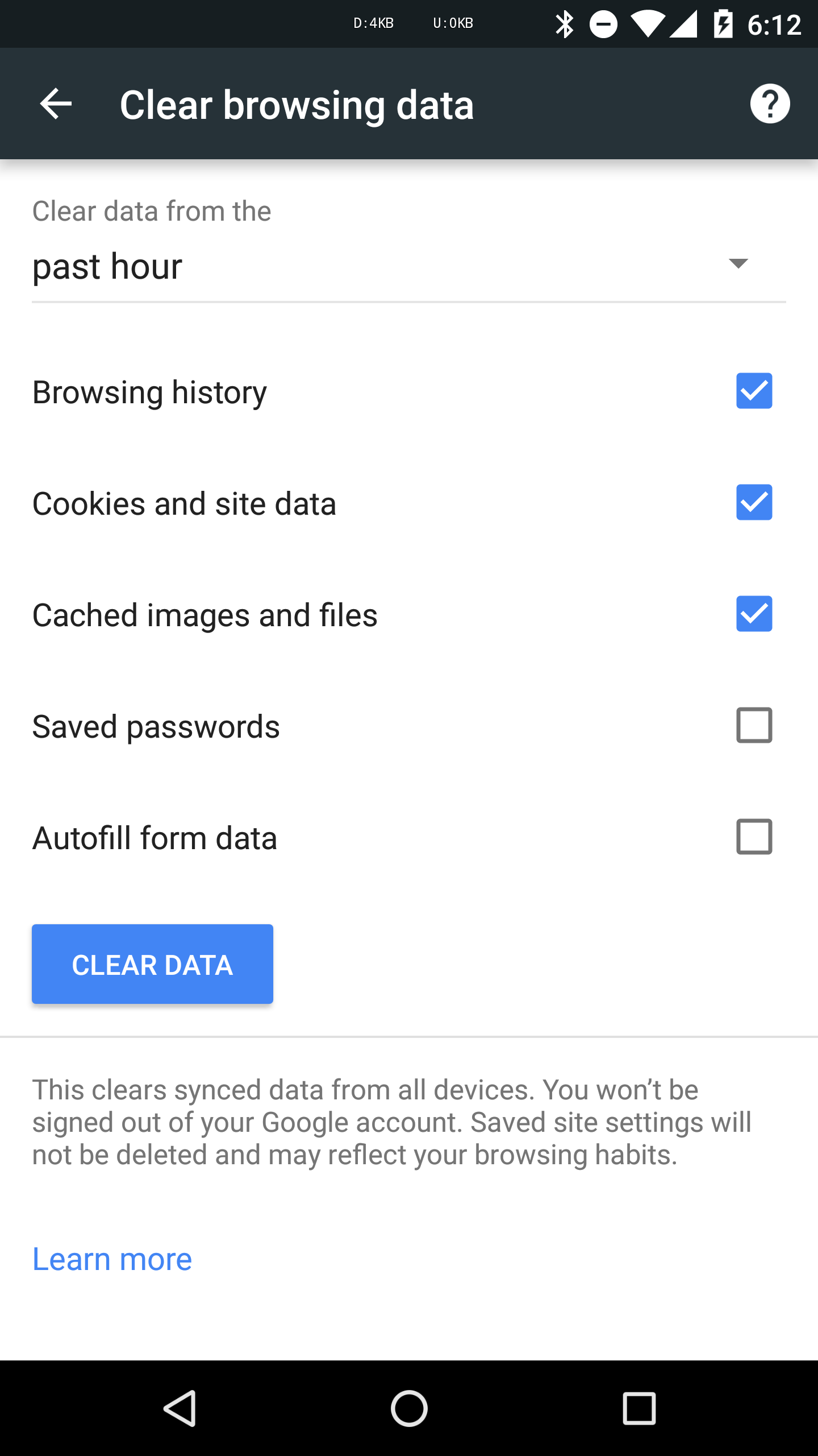 Chrome Dev v50 Allows Choosing How Far Back In Time To Delete Your ...