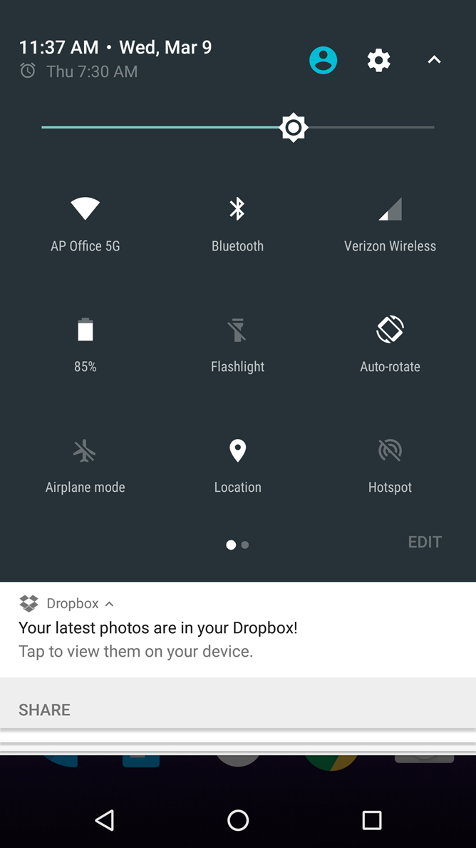 Android N Feature Spotlight: The New Quick Settings Menu Includes Mini ...
