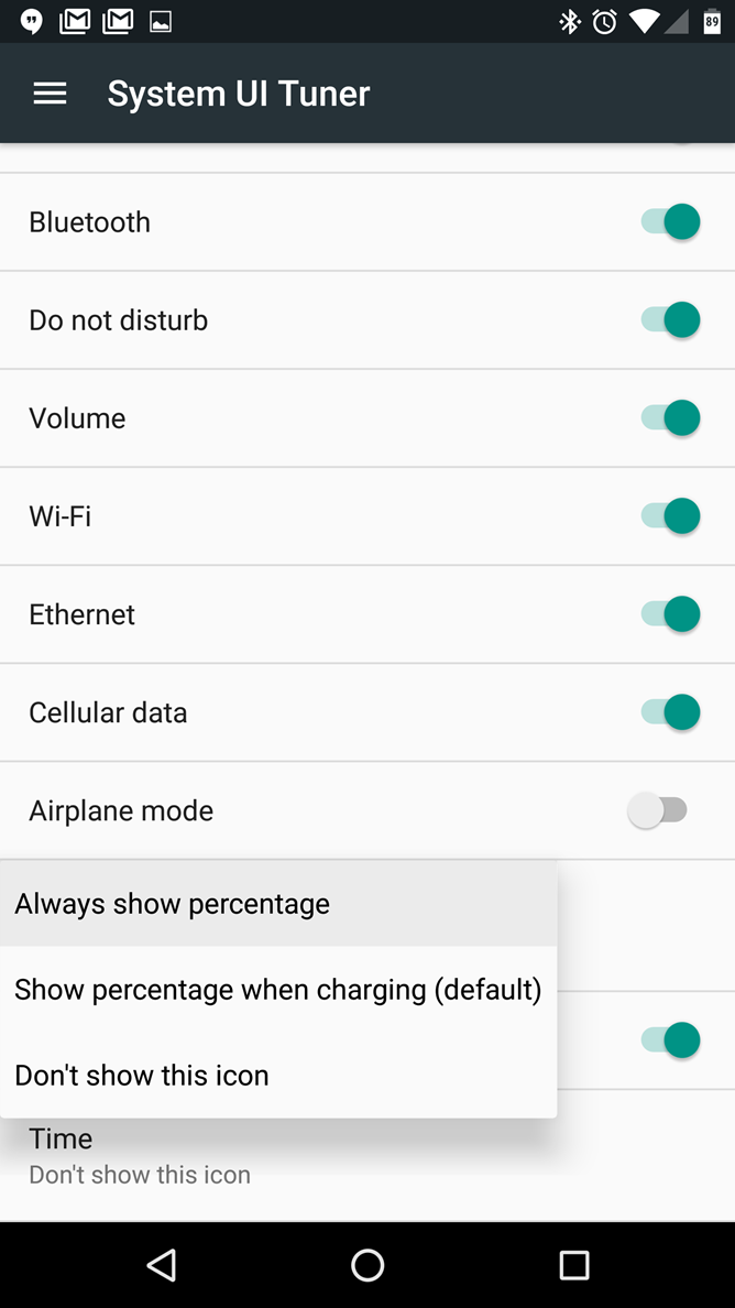 Android N Feature Spotlight: System UI Tuner Expands Status Bar Options With Auto-Rotate Status ...