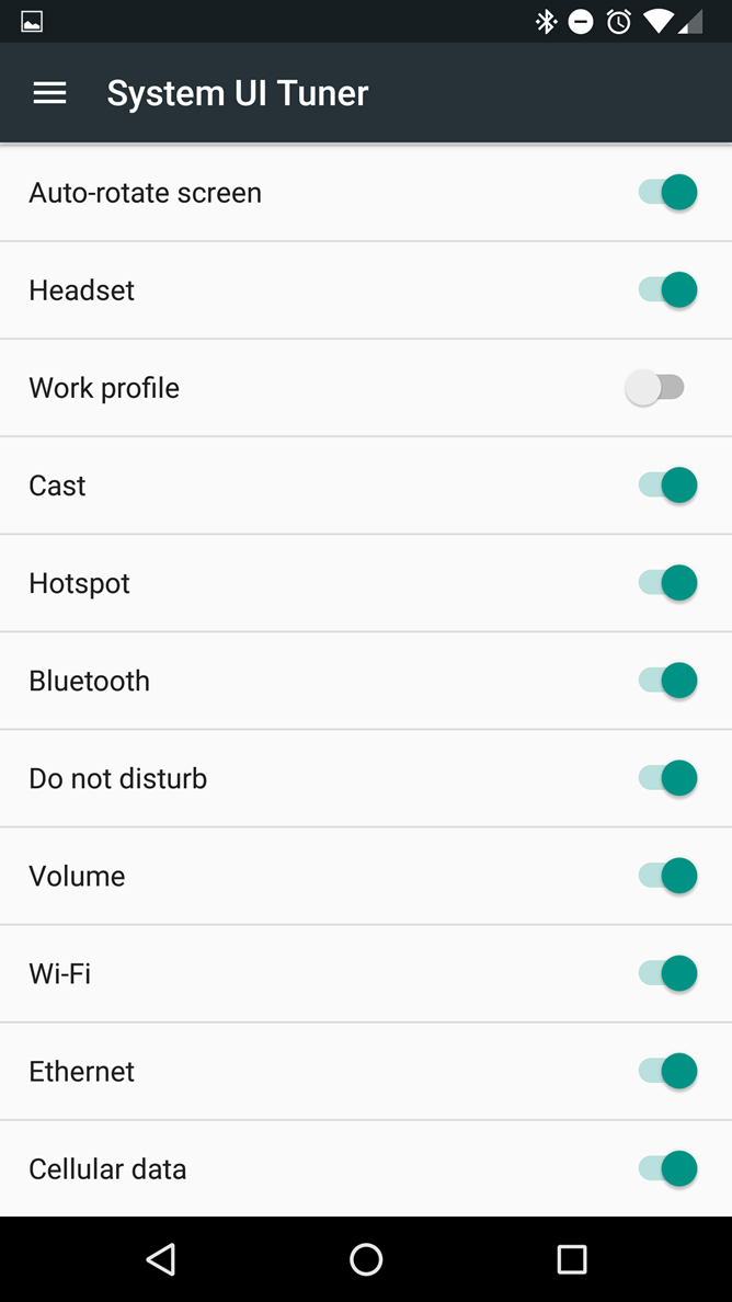 Android N Feature Spotlight: System UI Tuner Expands Status Bar Options With Auto-Rotate Status ...