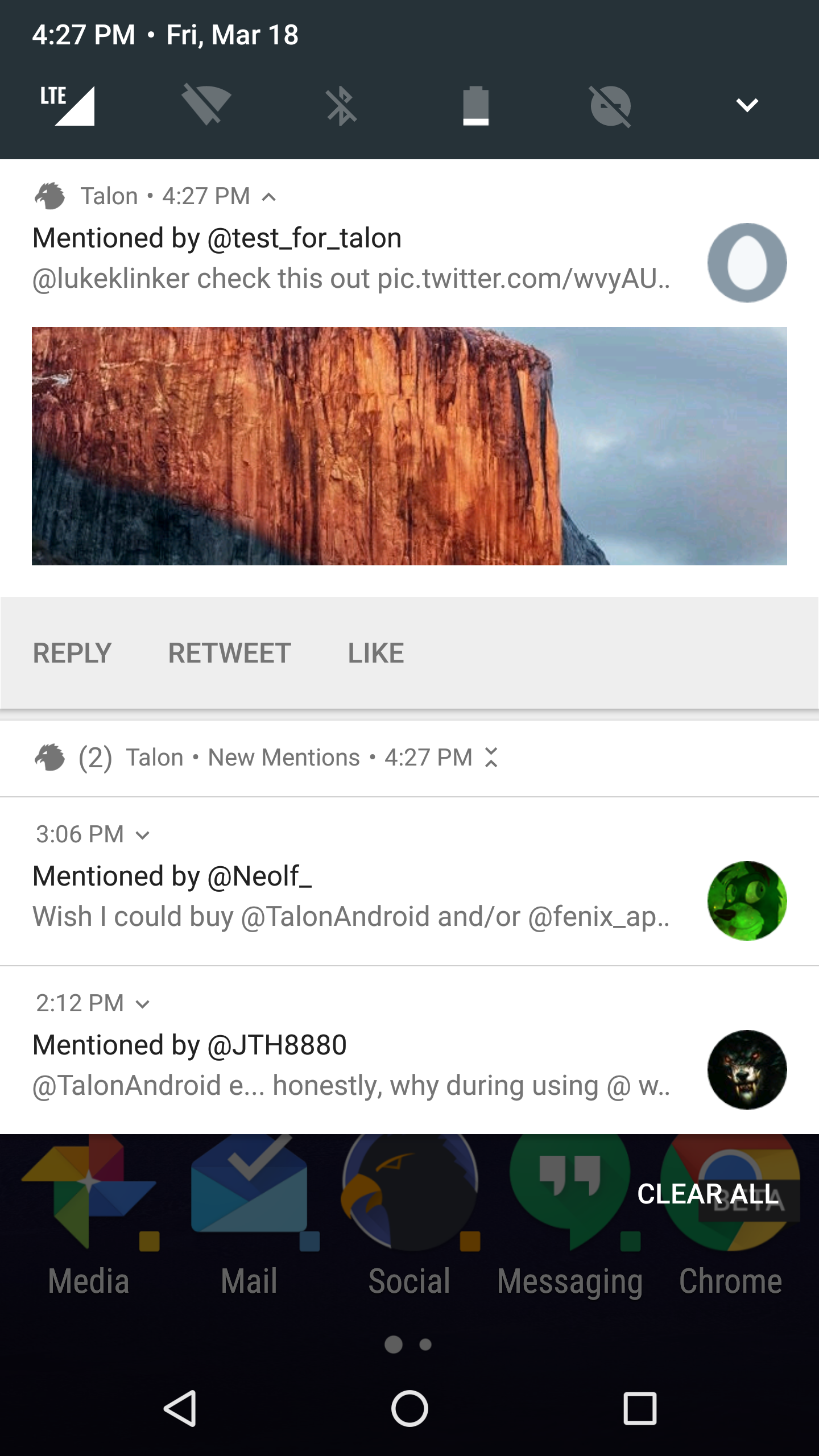 Talon Twitter Client Adds Bundled Notification Support For Android N ...