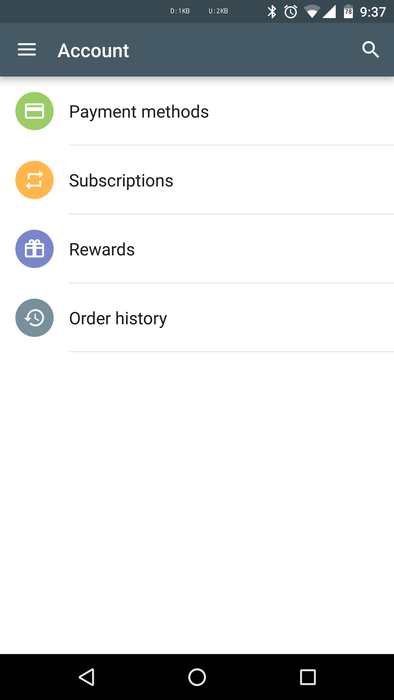 Google Updates Play Store Accounts Screen With A New Design
