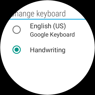 How To Enable The Handwriting Keyboard On Android Wear 2.0 Preview 1