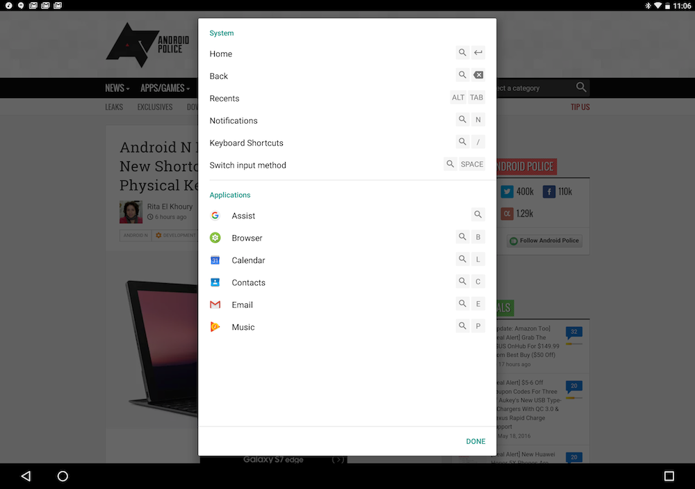 Android N Preview 3 Introduces A New Shortcuts Helper Screen For ...