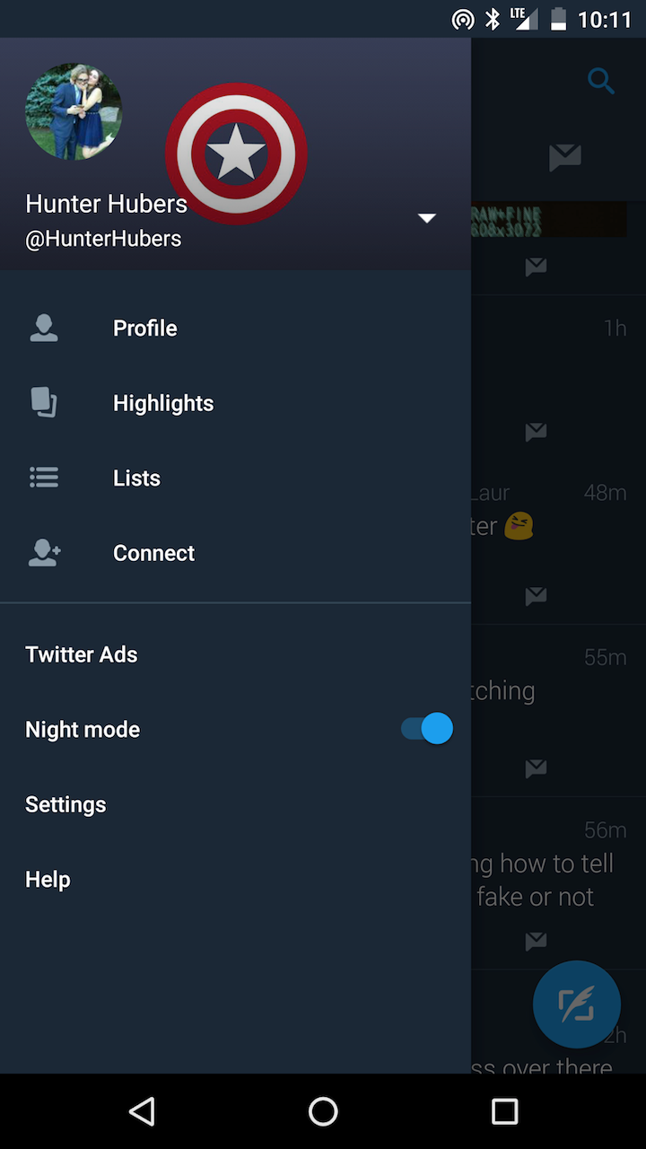 Twitter starts showing a Night Mode toggle on Android