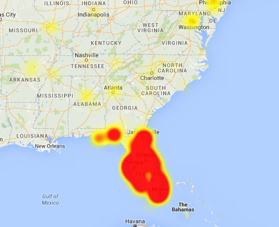 Verizon appears to be experiencing a major outage centered around Florida