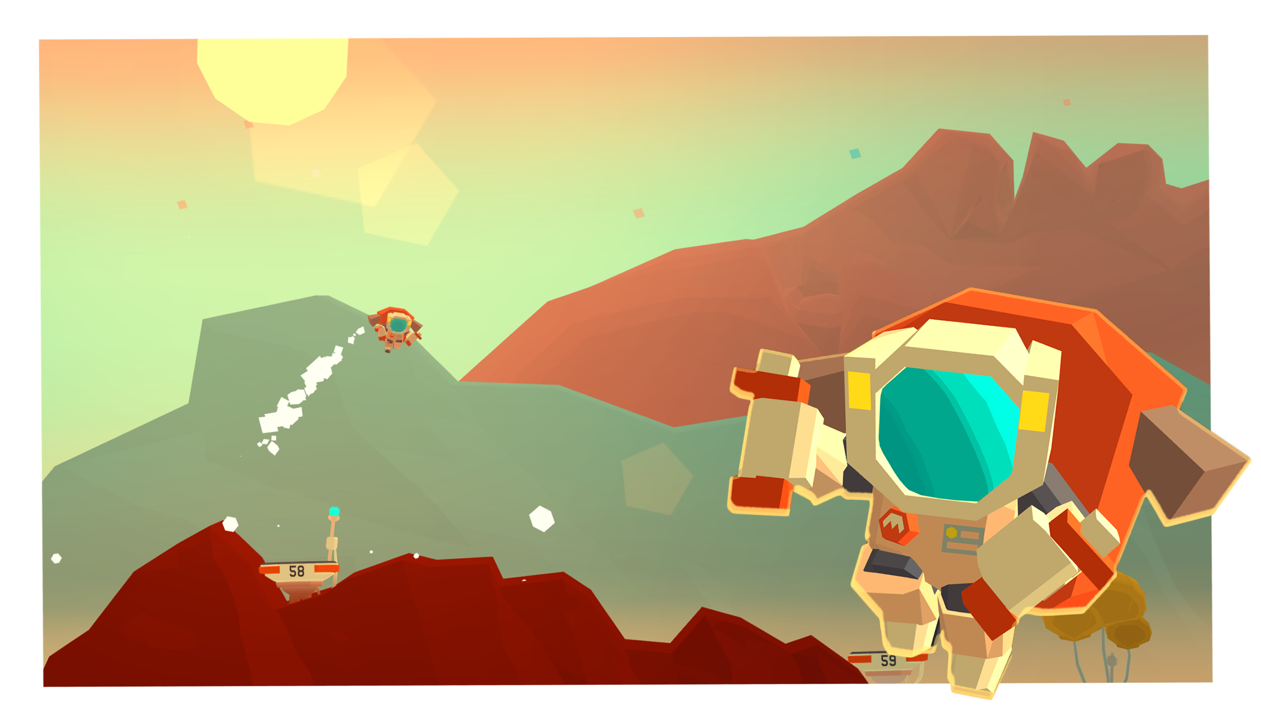 Mars: Mars is a delightful low-poly platformer mixed with an endless runner