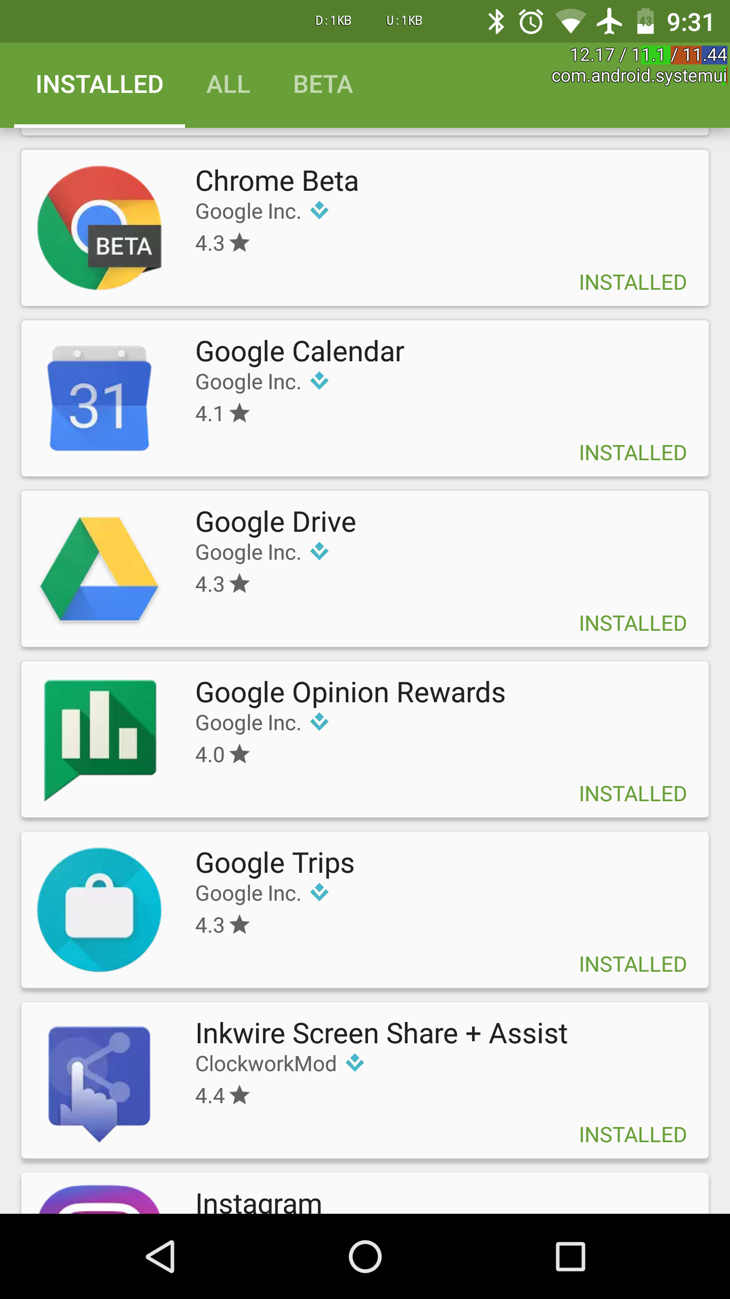 Fixed Chrome Beta And Dev Are Now Properly Showing Up And Updating In My Apps On The Play