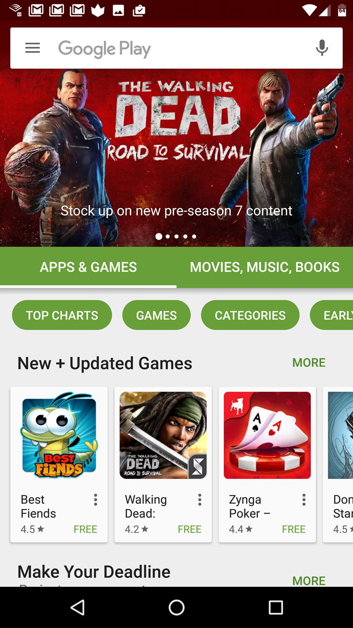 Pixel support video shows a possible preview of Play Store UI changes