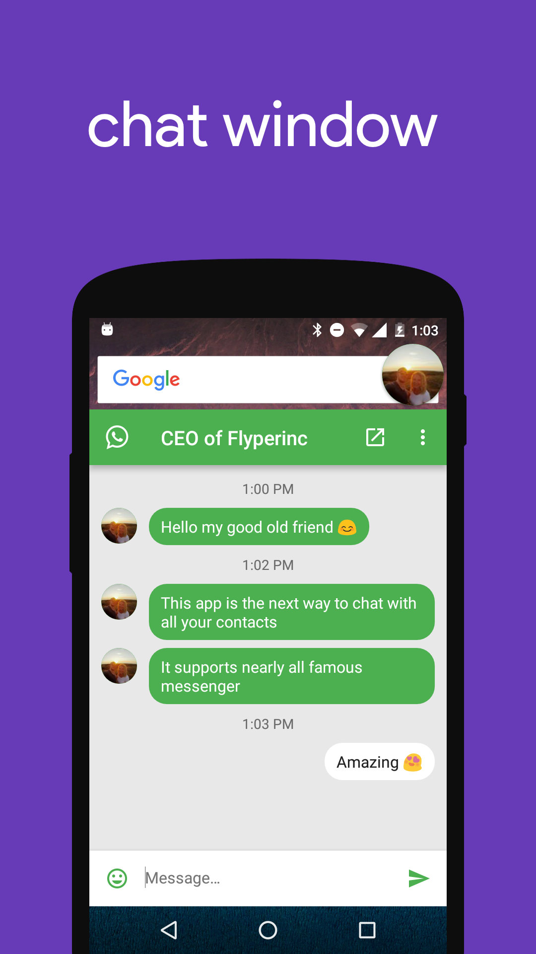 Flychat adds chat head-like bubbles to Hangouts, Telegram, WhatsApp ...