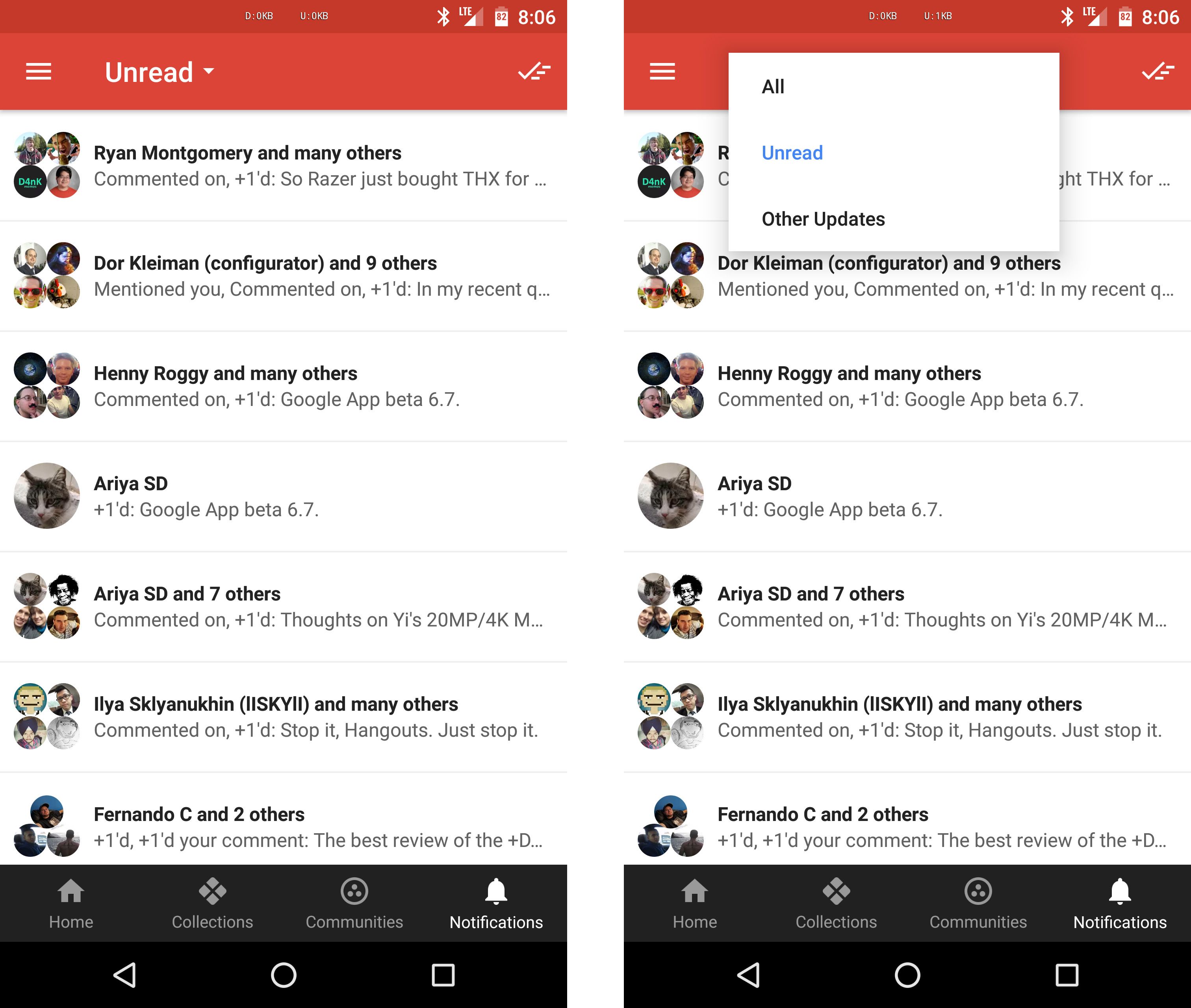 Improved Google+ notifications appear to be rolling out to all