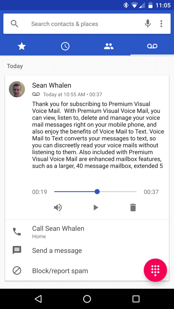 Android 7.1 feature spotlight: Verizon visual voicemail works in the ...